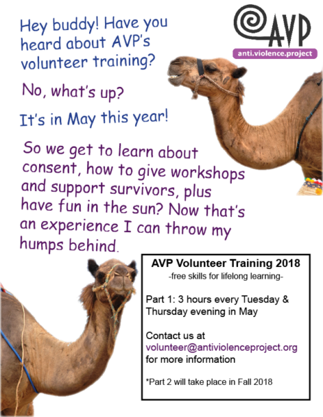 Volunteering with the Anti-Violence Project | The Anti-Violence Project